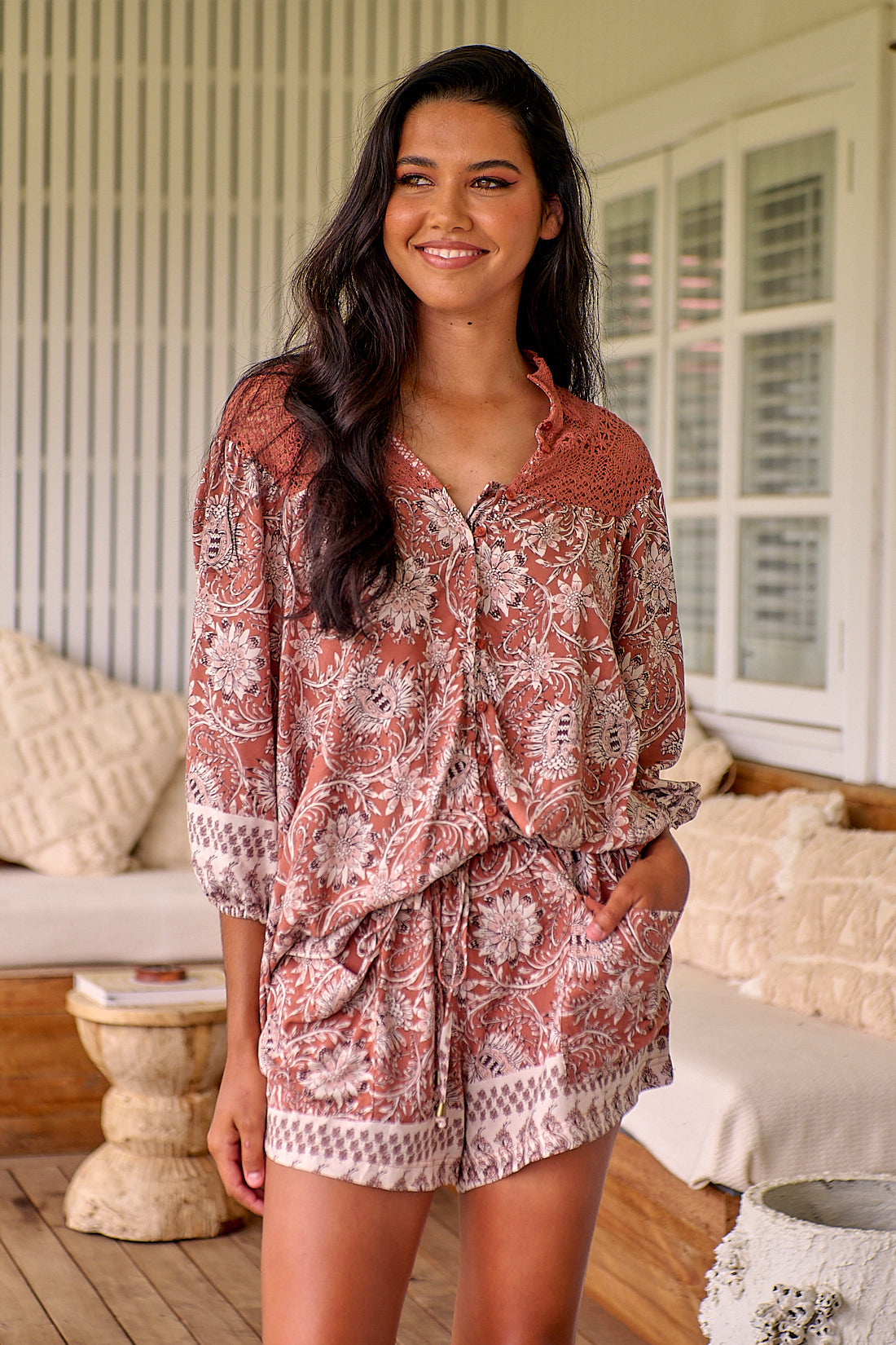 Indah Print Brydie Shorts – Lilac and Mila