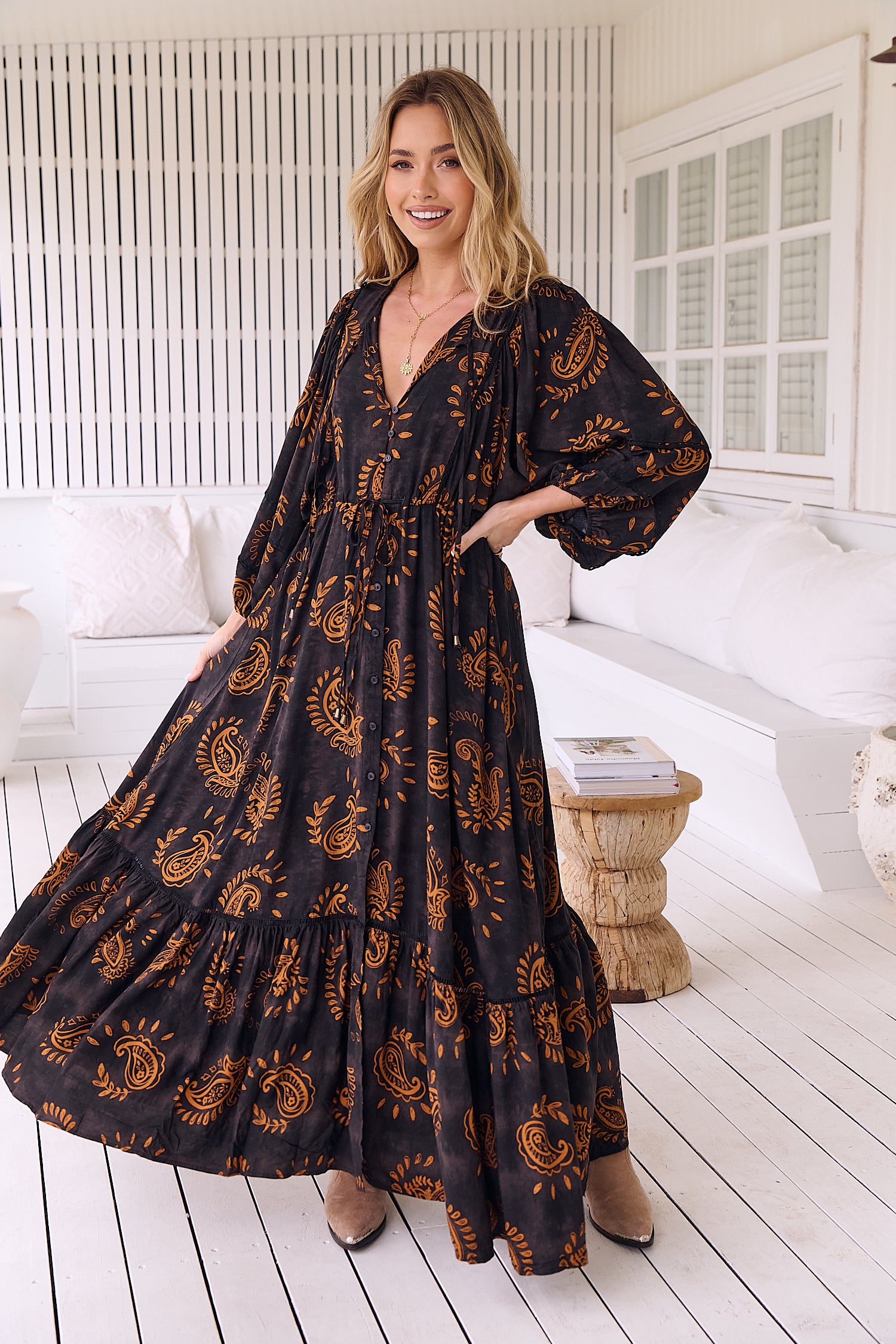 Jaase Milan Print Catalonia Maxi – Lilac and Mila