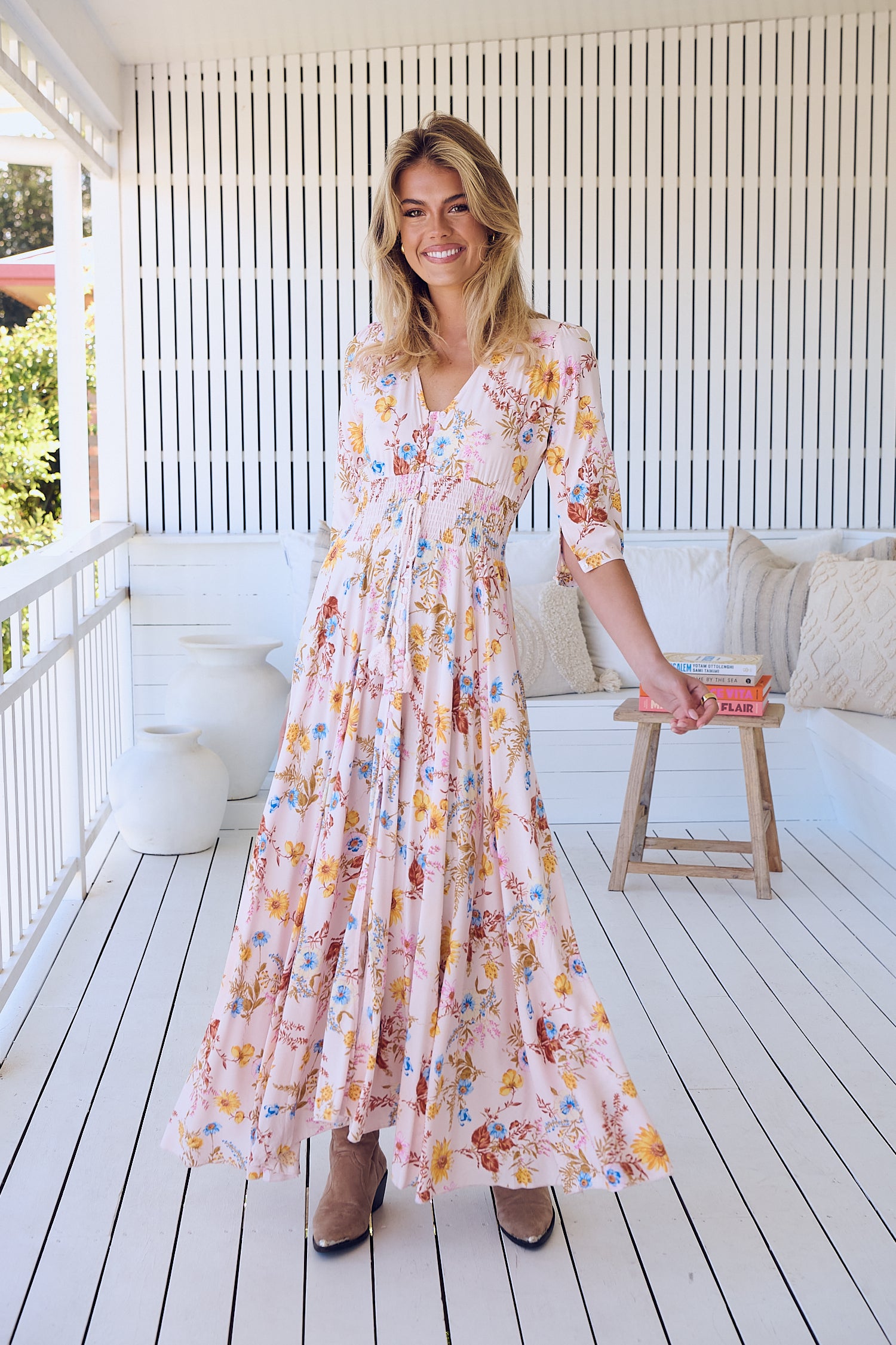 Bambalina Print Indiana Maxi – Lilac and Mila