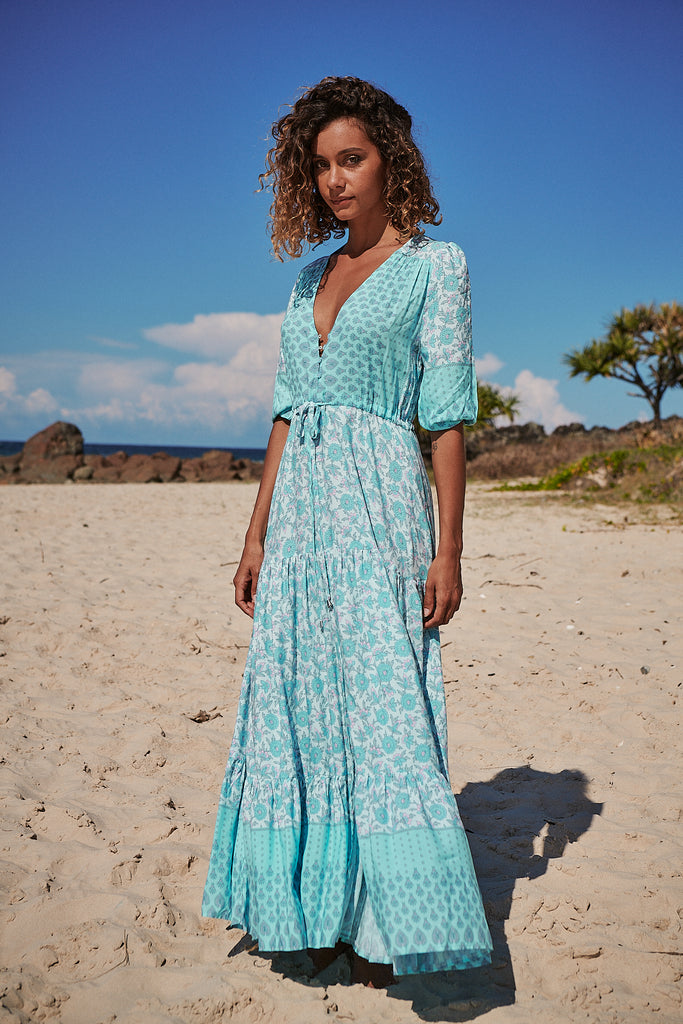 Laguna Print Tessa Maxi - Lilac and Mila