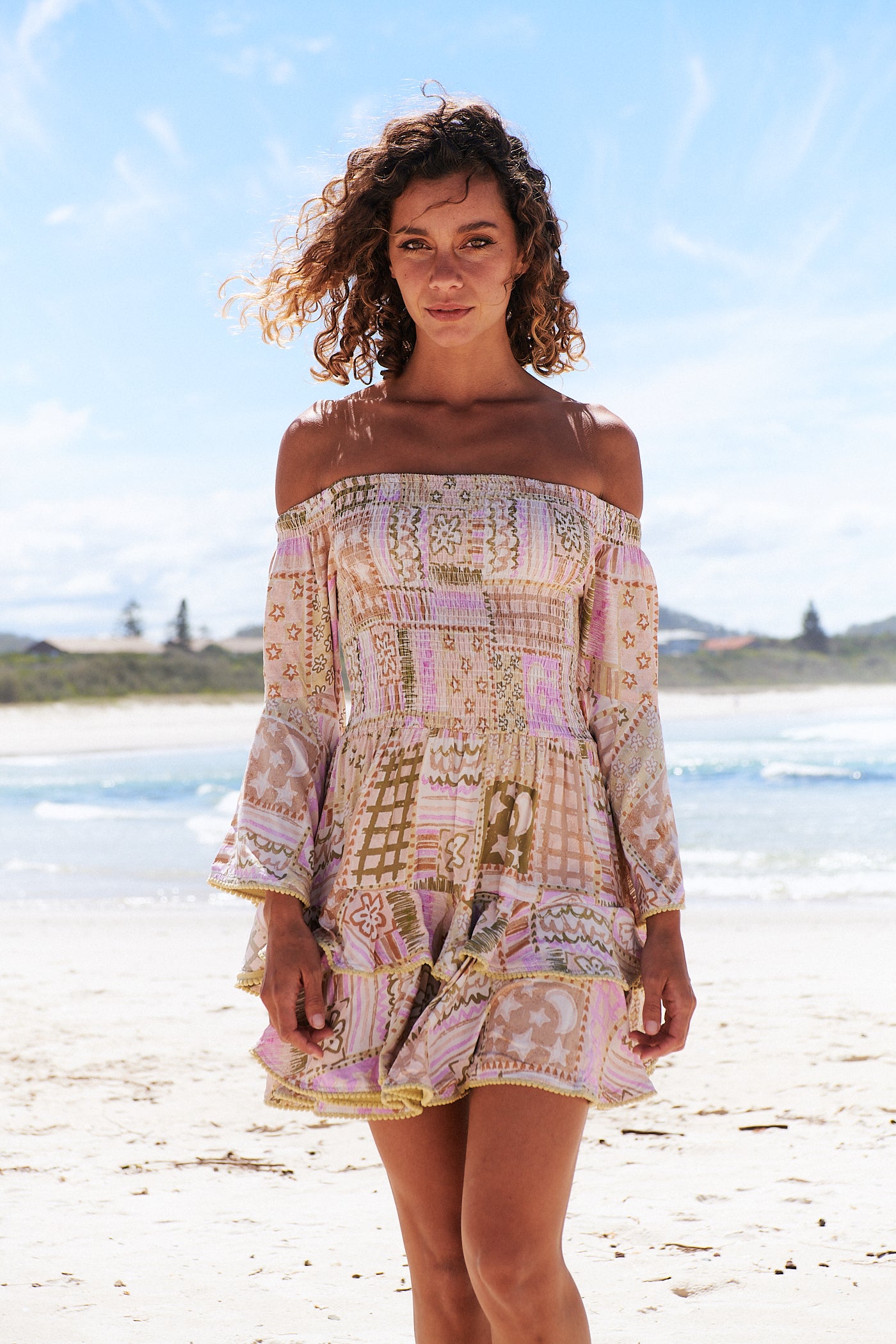 Jaase Cosmic Print Primrose Dress – Lilac and Mila