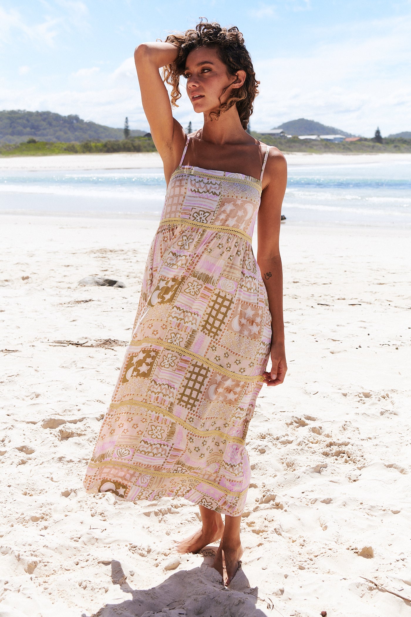 Jupiter Print Heidi Dress – Lilac and Mila