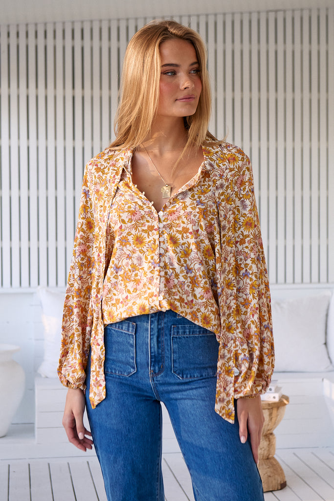 Home Solara Print Imogen Blouse