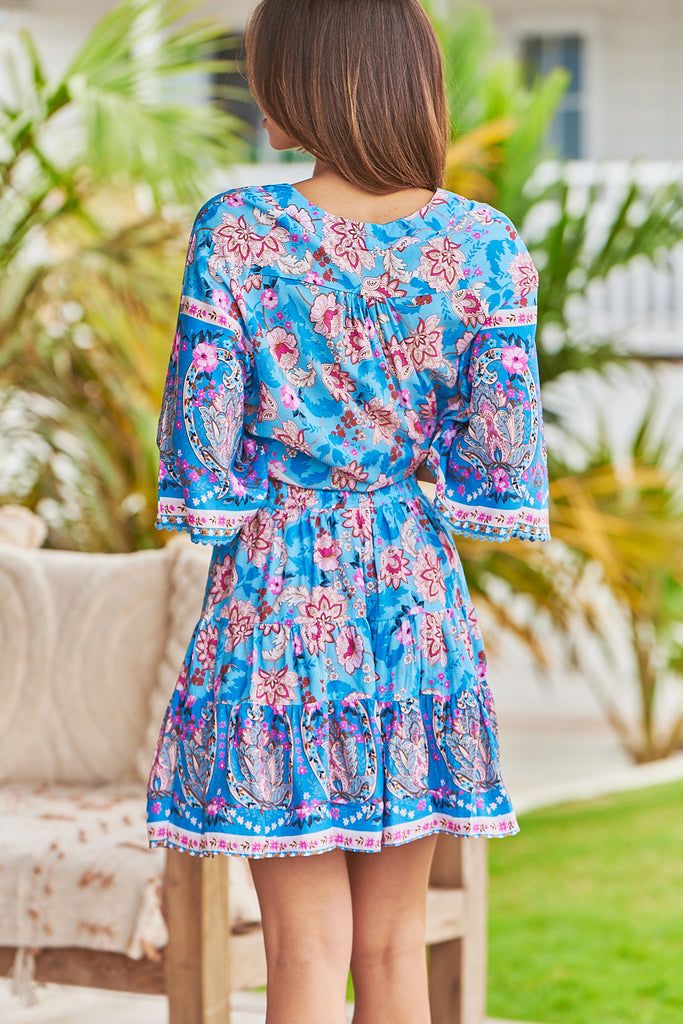 Keilani Print Cha Cha Mini Skirt - Lilac and Mila