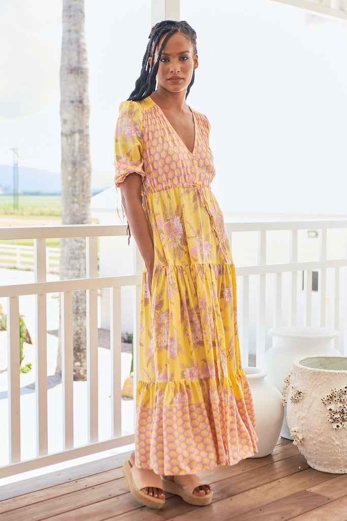 Sol Print Tessa Maxi - Lilac and Mila