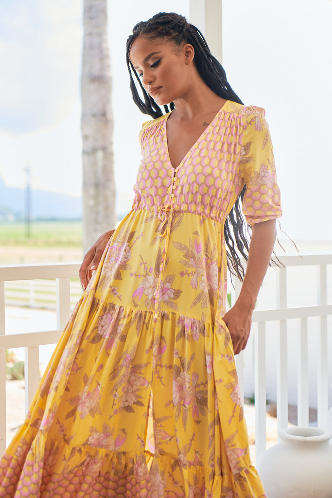 Sol Print Tessa Maxi - Lilac and Mila