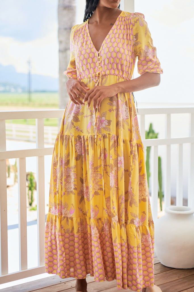 Sol Print Tessa Maxi - Lilac and Mila