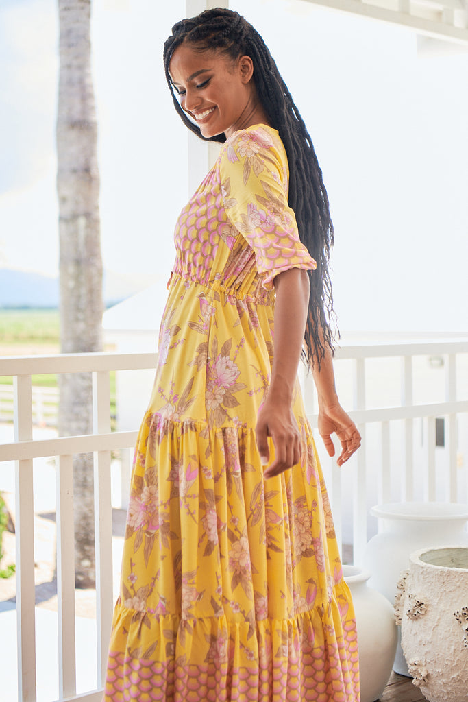 Sol Print Tessa Maxi - Lilac and Mila