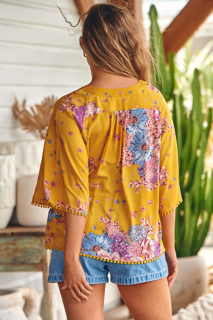 Sumaya Print Gabriella Top - Lilac and Mila