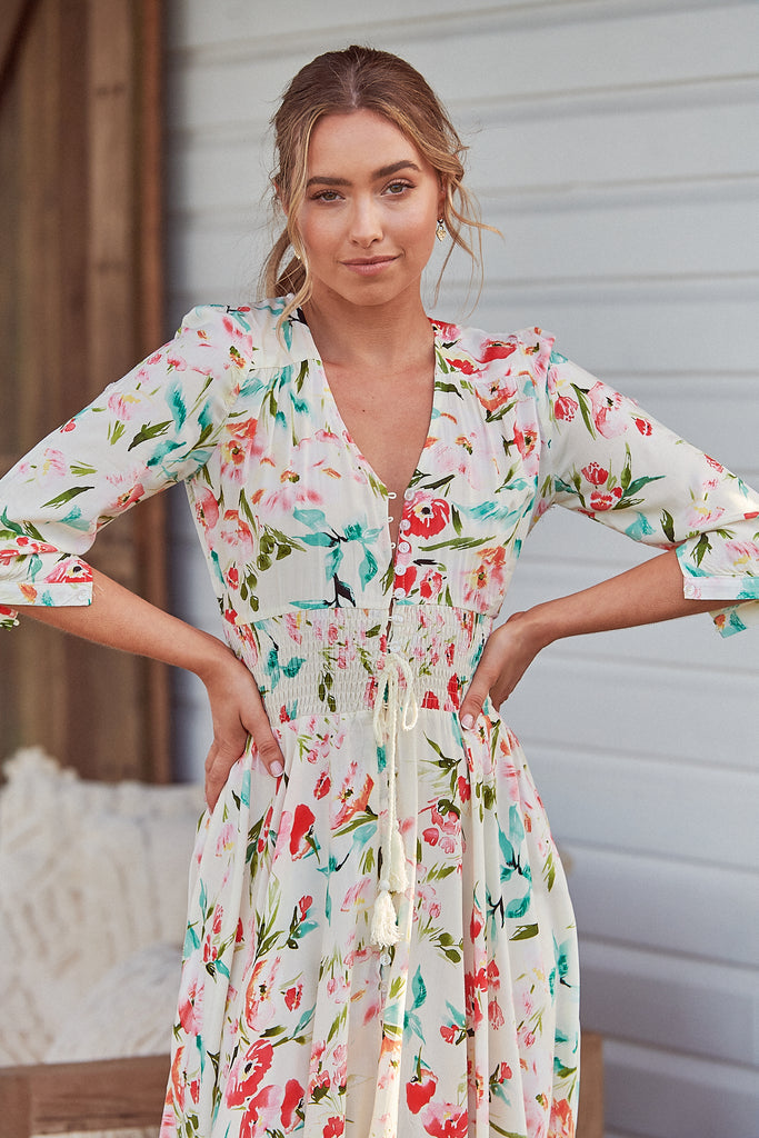 Jaase Solana Print Indiana Maxi - Lilac and Mila