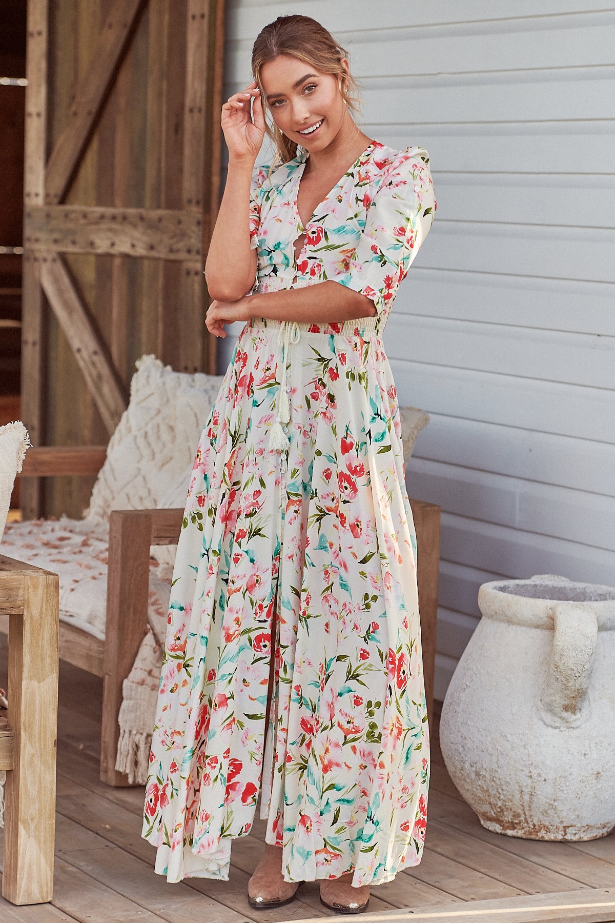 Jaase Solana Print Indiana Maxi – Lilac and Mila