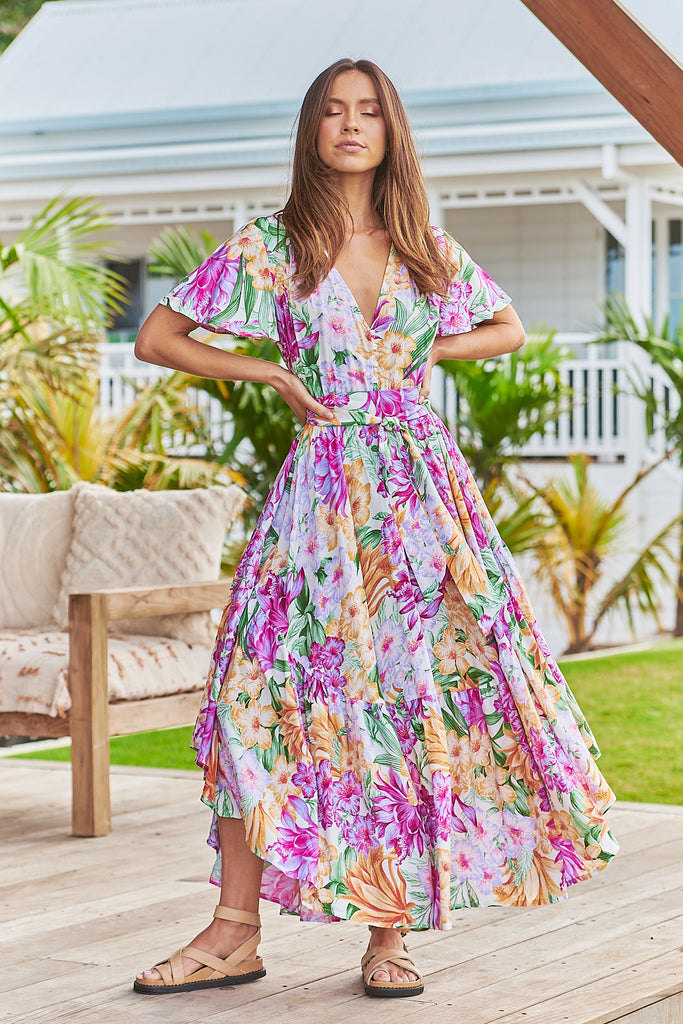 Lei Print Taurus Maxi - Lilac and Mila