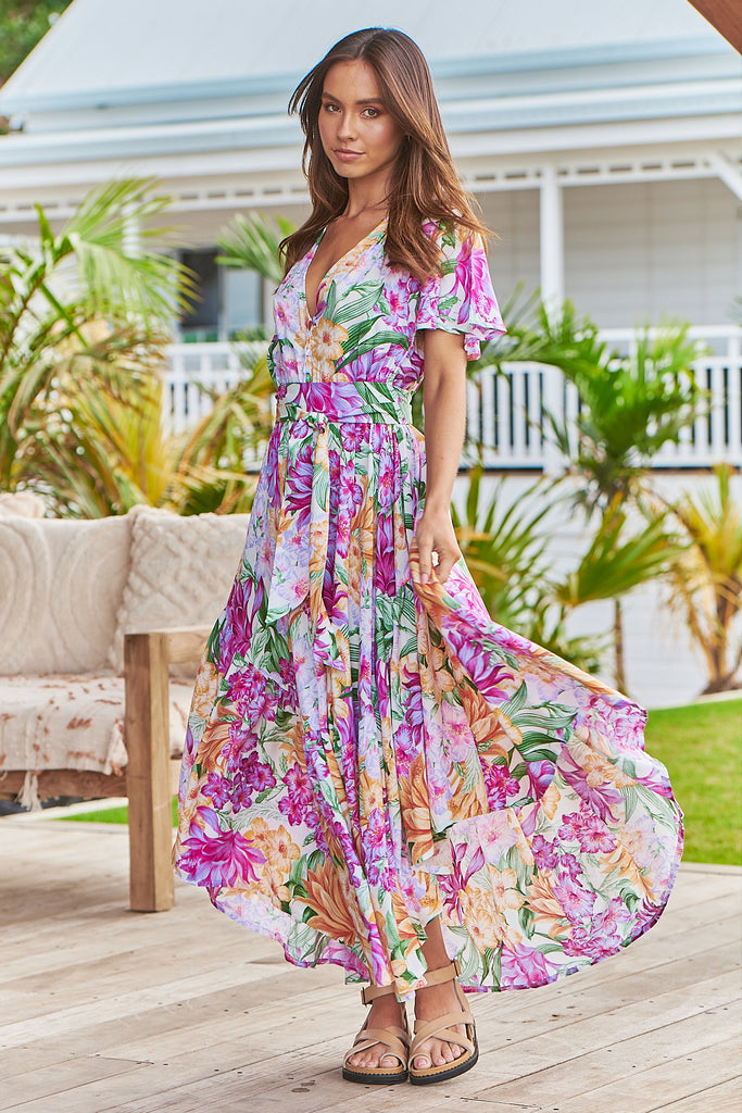Lei Print Taurus Maxi - Lilac and Mila
