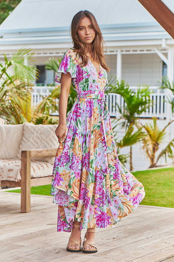 Lei Print Taurus Maxi - Lilac and Mila