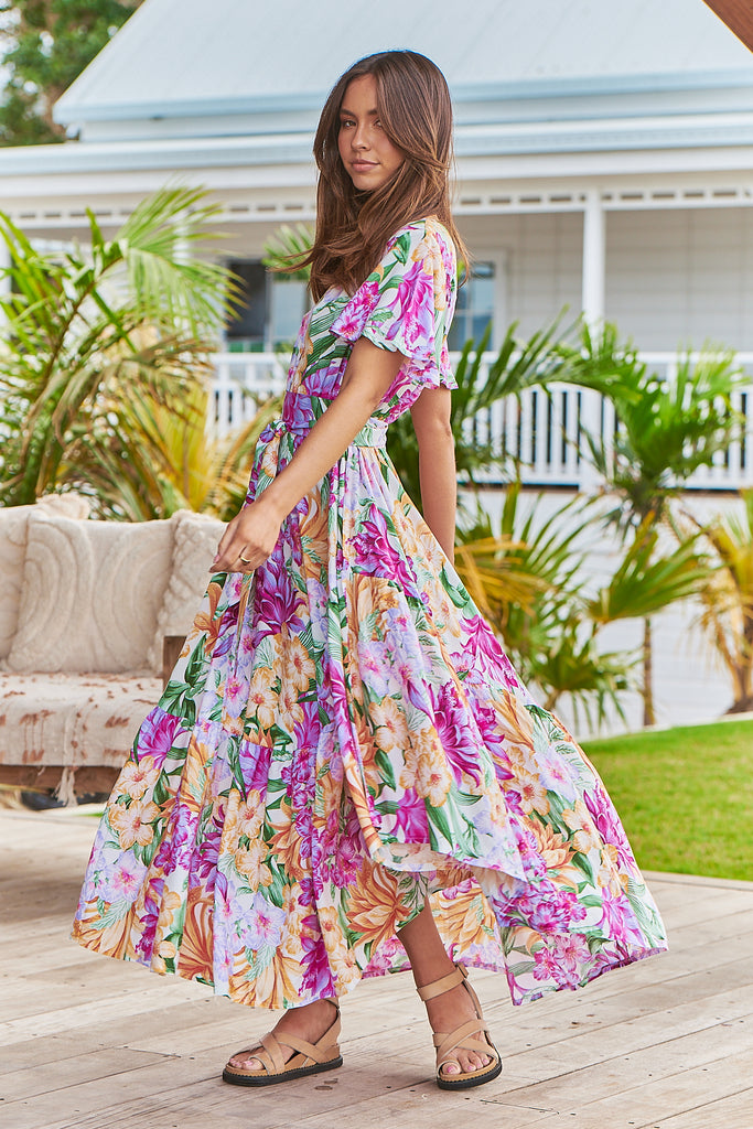 Lei Print Taurus Maxi - Lilac and Mila