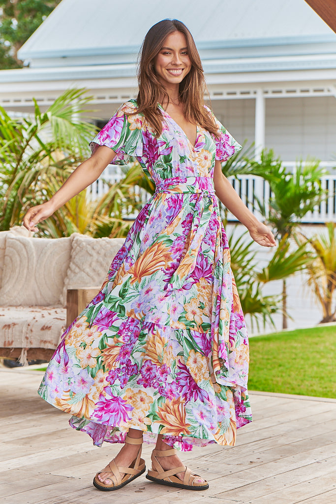 Lei Print Taurus Maxi - Lilac and Mila