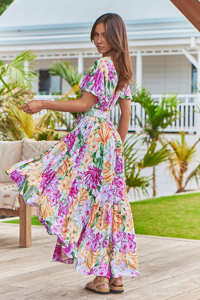 Lei Print Taurus Maxi - Lilac and Mila